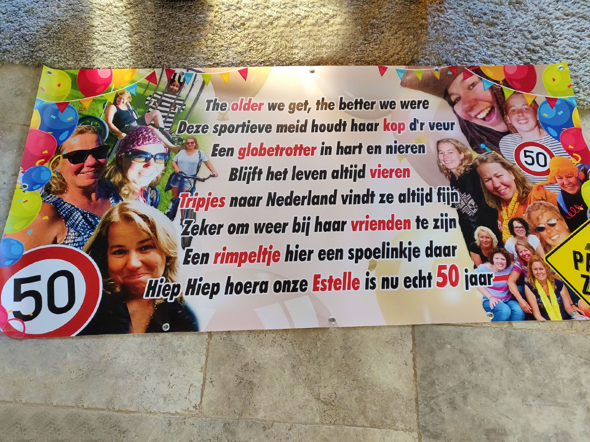Spandoek teksten? Bekijk ze hier! - Spandoekabraham.nl